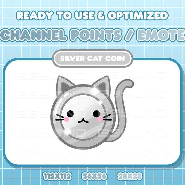 Silver Coin Twitch Channel Points Icon - Etsy