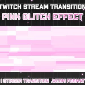 Twitch Stream Pink Glitch Transition Fullhd - Etsy