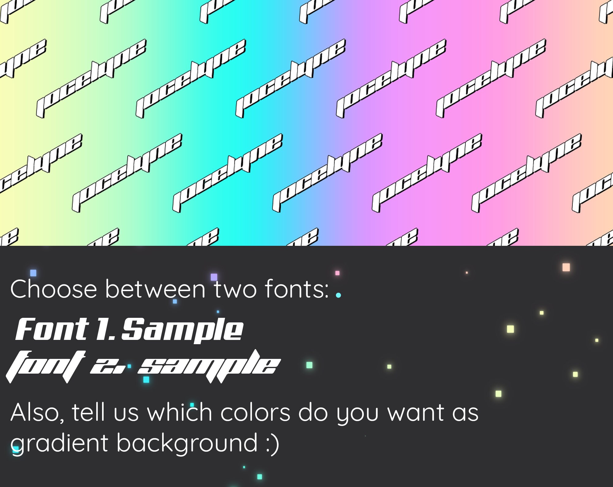 Custom Twitch Gradient Banner - Etsy