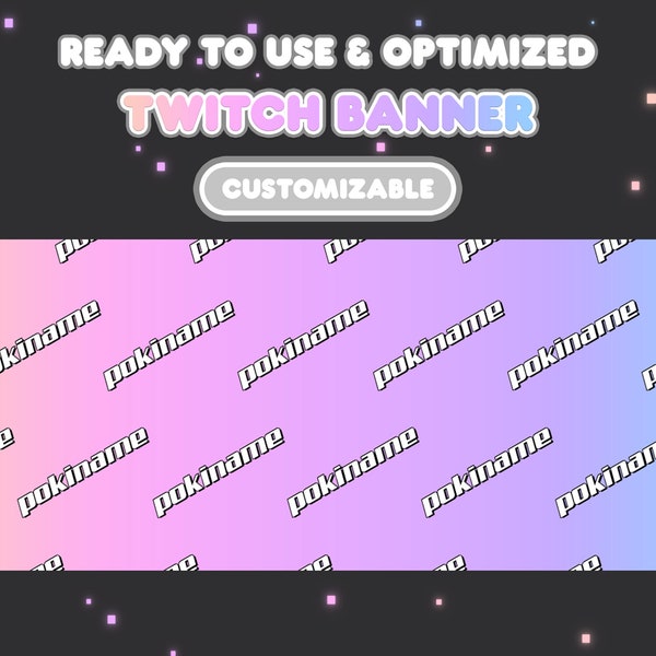 Twitch Gradient Banner - Etsy