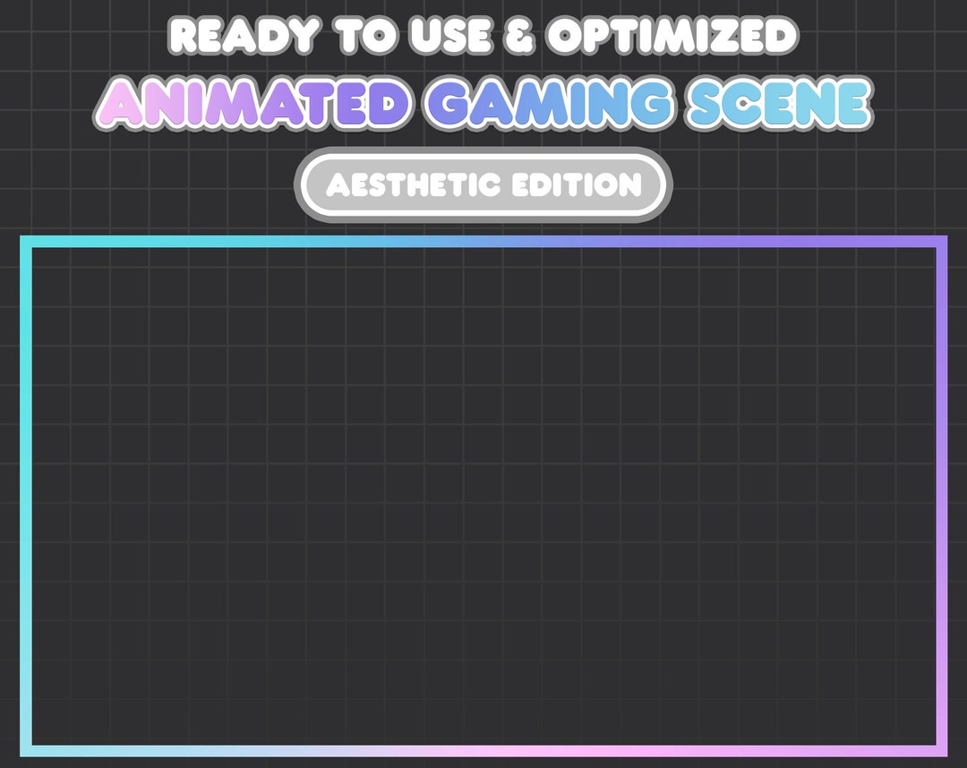 Twitch Stream Animated Gaming Scene Overlay Aesthetic - Etsy