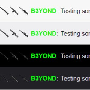 Twitch Sub Badges Black Weapons Firearms - Etsy