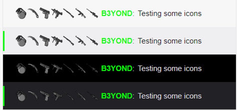 Twitch Sub Badges Black Weapons Firearms - Etsy