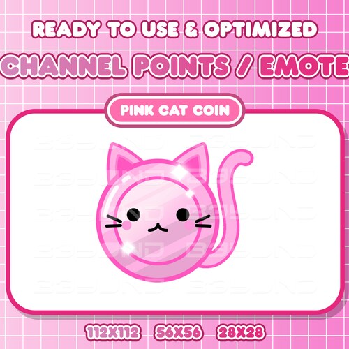 Twitch Pink UWU Coin Emote / Channel Point / Streamer Graphics - Etsy