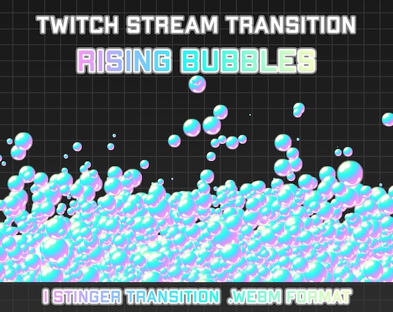Twitch Stream Rising Bubbles Transition Fullhd - Etsy