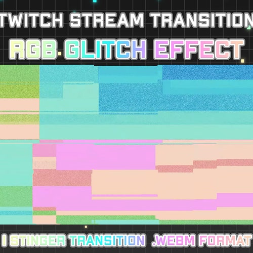 Twitch Stream Pink Glitch Transition Fullhd - Etsy