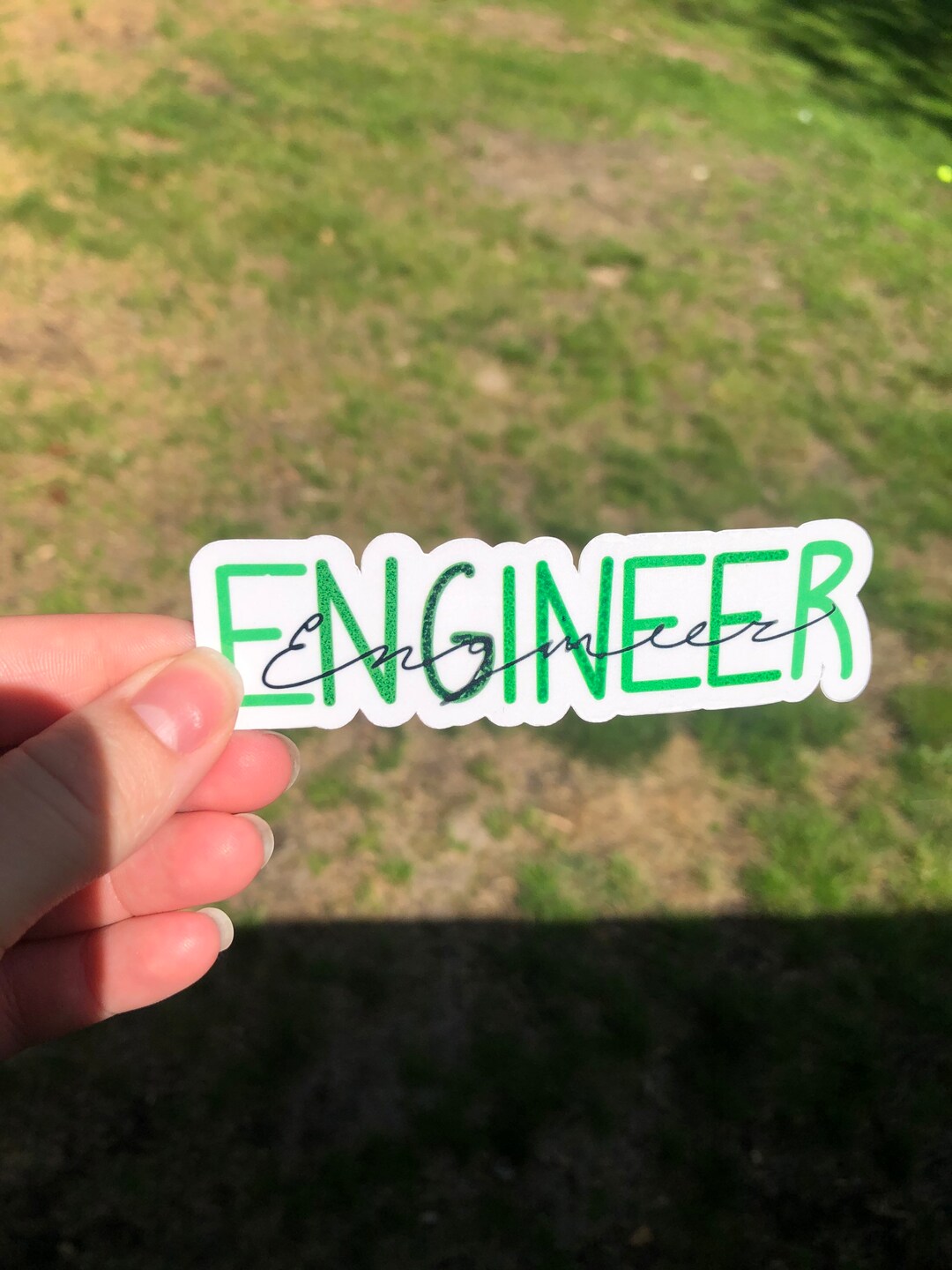 Green Blue and Pink Engineering Sticker Thats Perfect for - Etsy