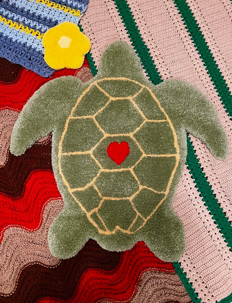 Save the Turtles Rug - Etsy