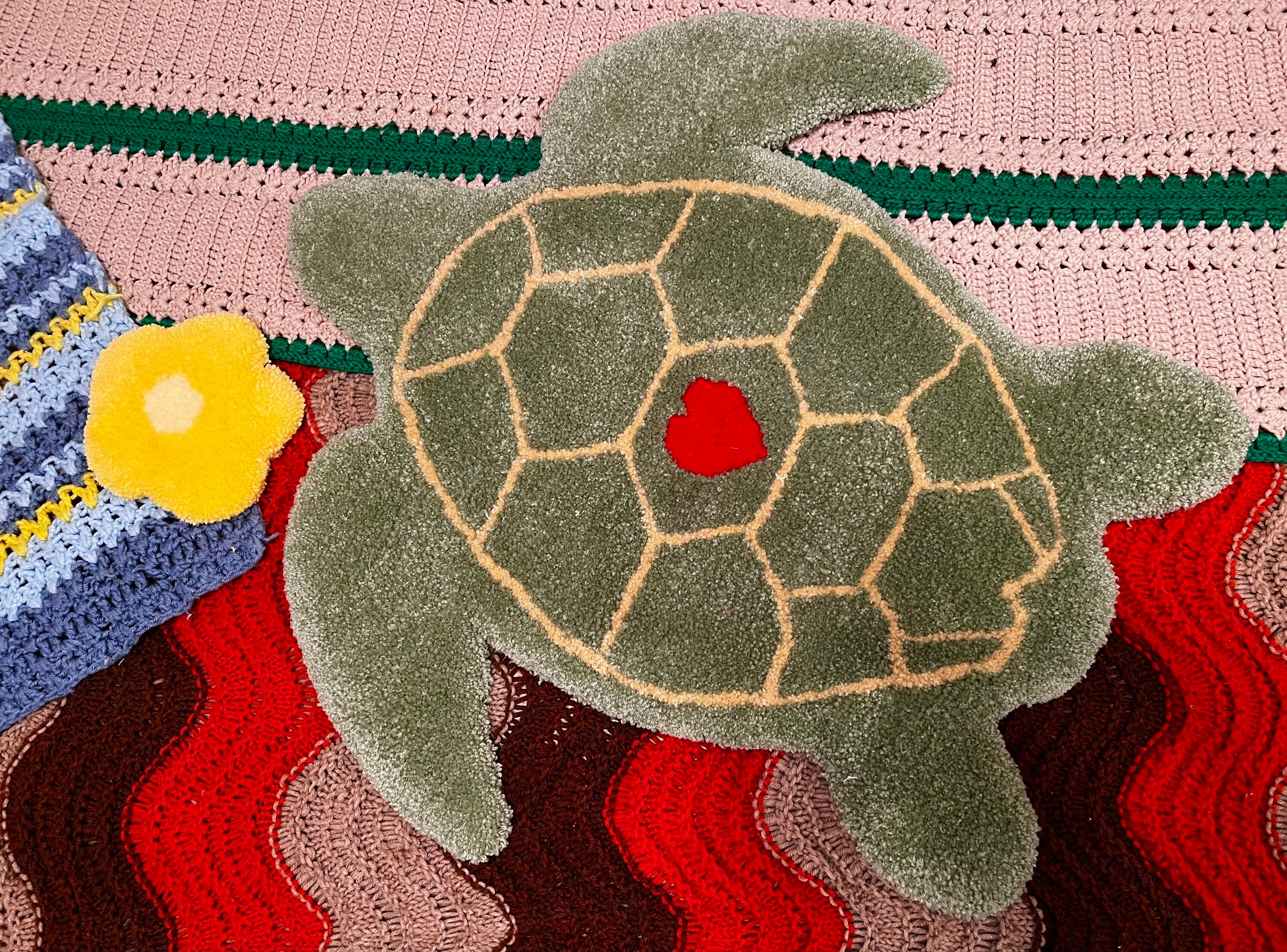 Save the Turtles Rug - Etsy