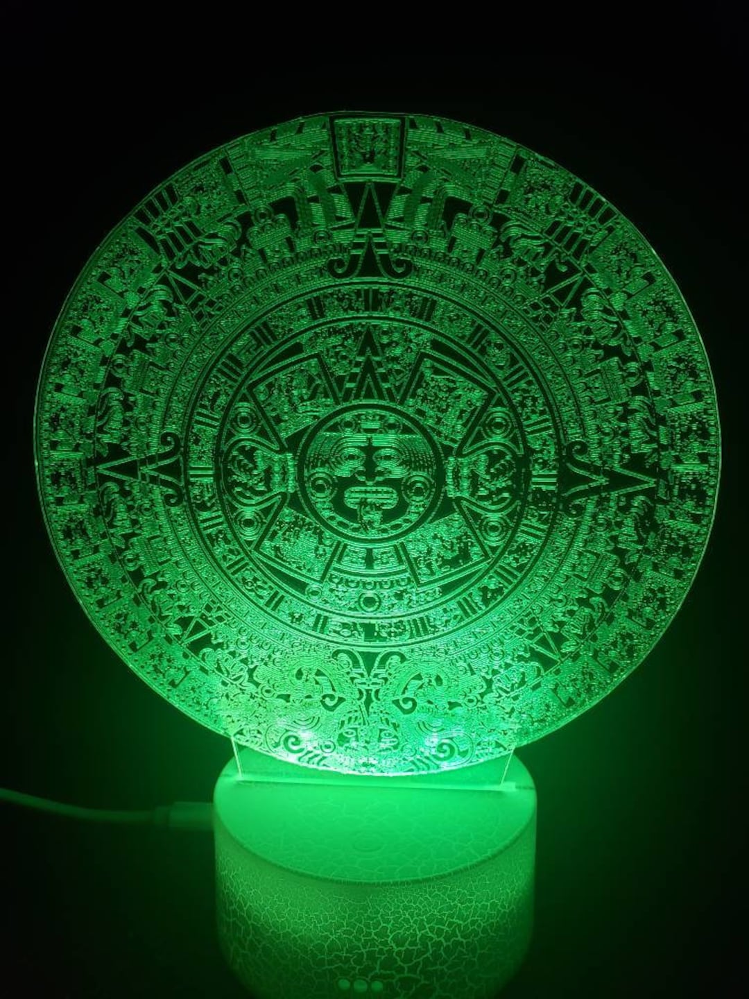 Aztec Calendar Lamp - Etsy