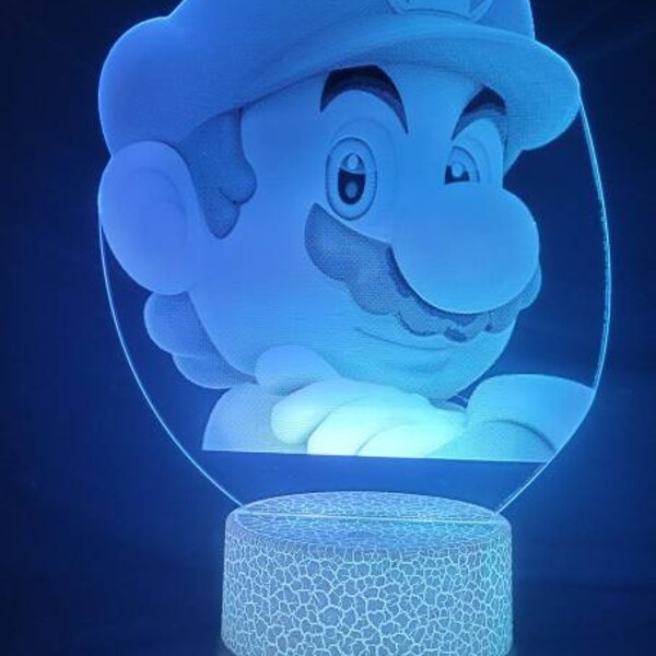 Mario Lamp - Etsy