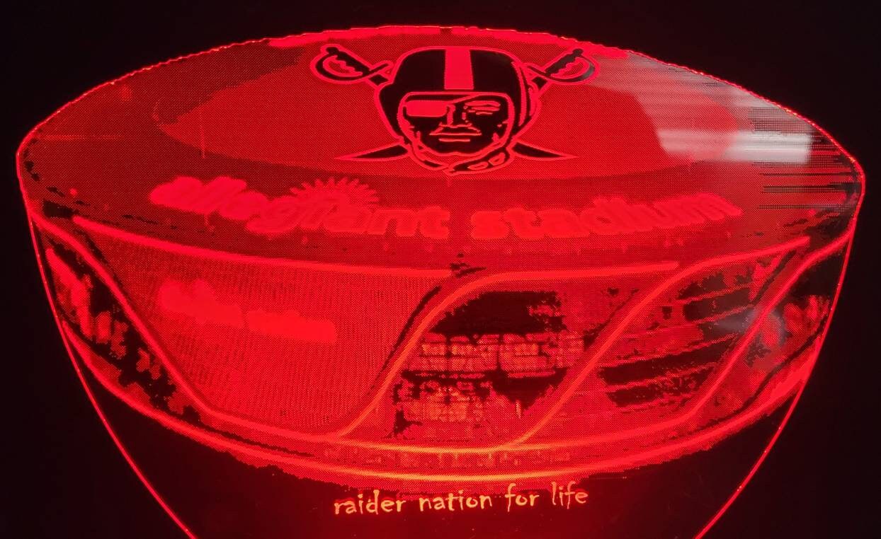 Allegiant Raiders Stadium Custom Made Lamp - Etsy