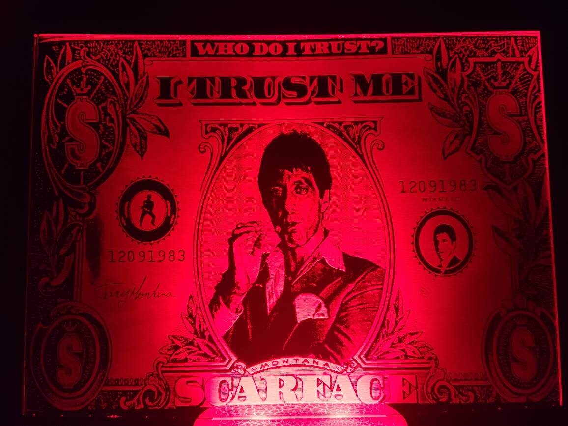 Scarface LED Custom Lamp - Etsy