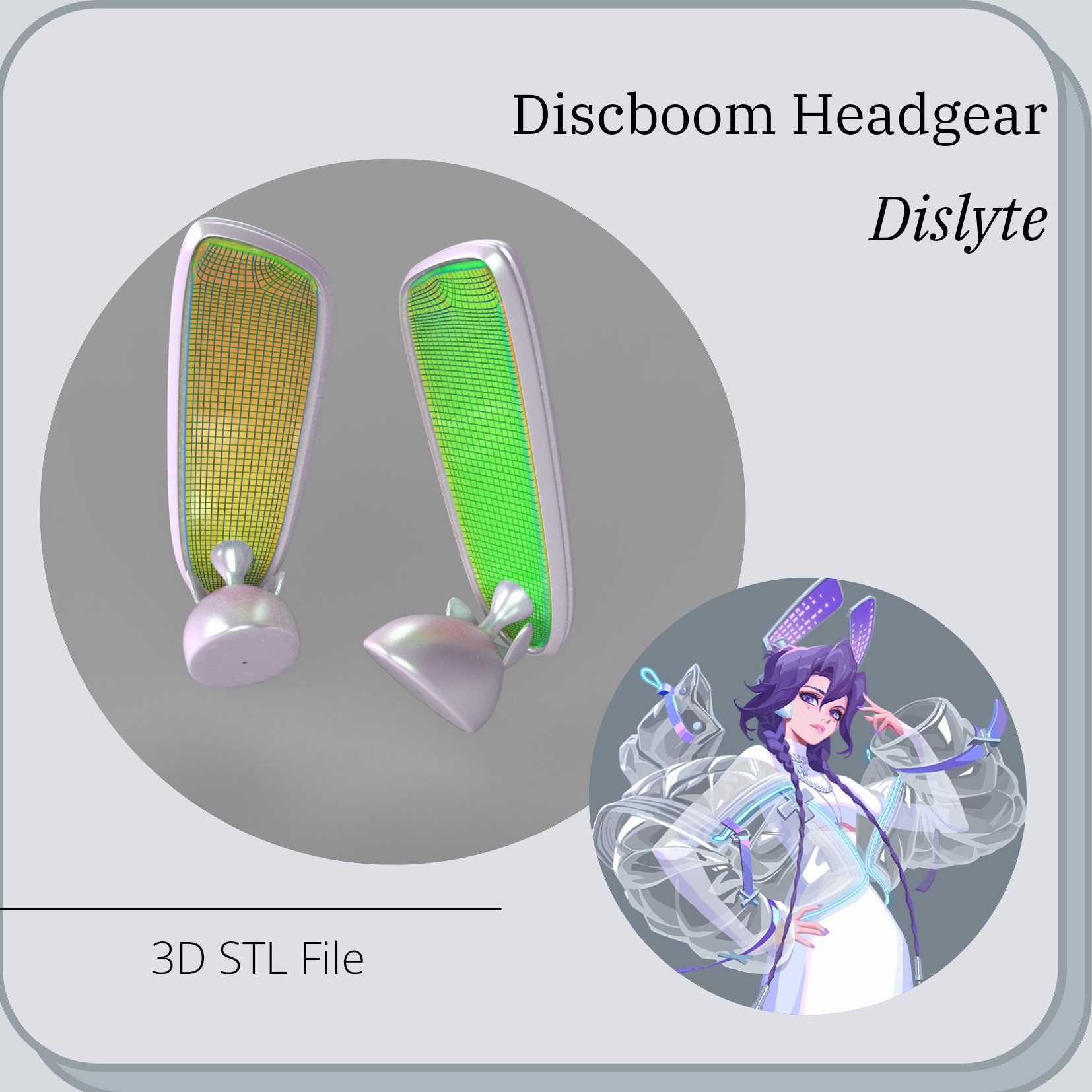 Dislyte Discboom Accessories Cosplay 3D STL DIGITAL File ONLY - Etsy