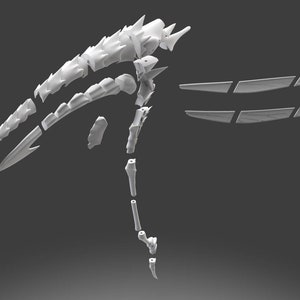 Dislyte Ophelia Thanatos Scythe Prop Cosplay 3D STL DIGITAL File ONLY ...