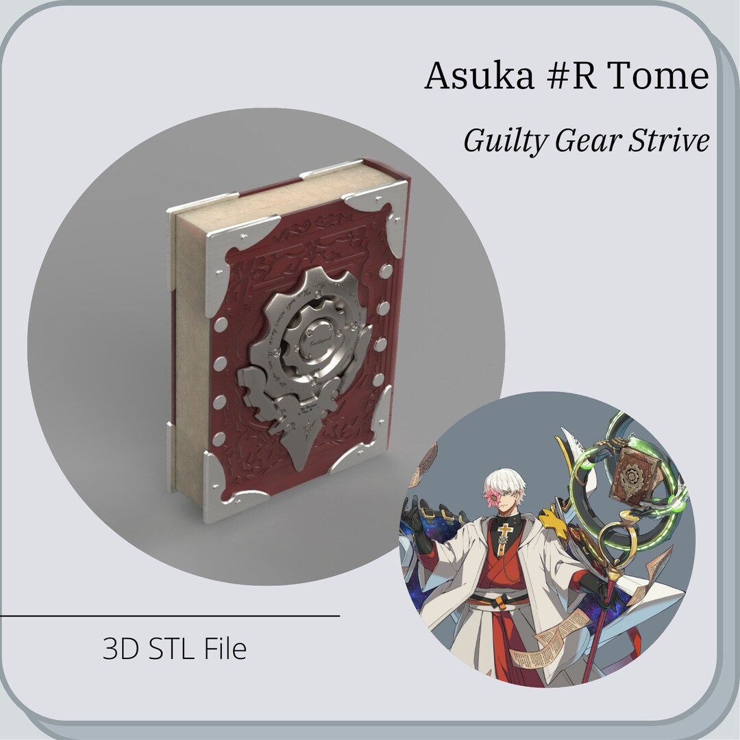 Asuka #R Tome Prop From Guilty Gear Strive *3D STL DIGITAL File ONLY ...