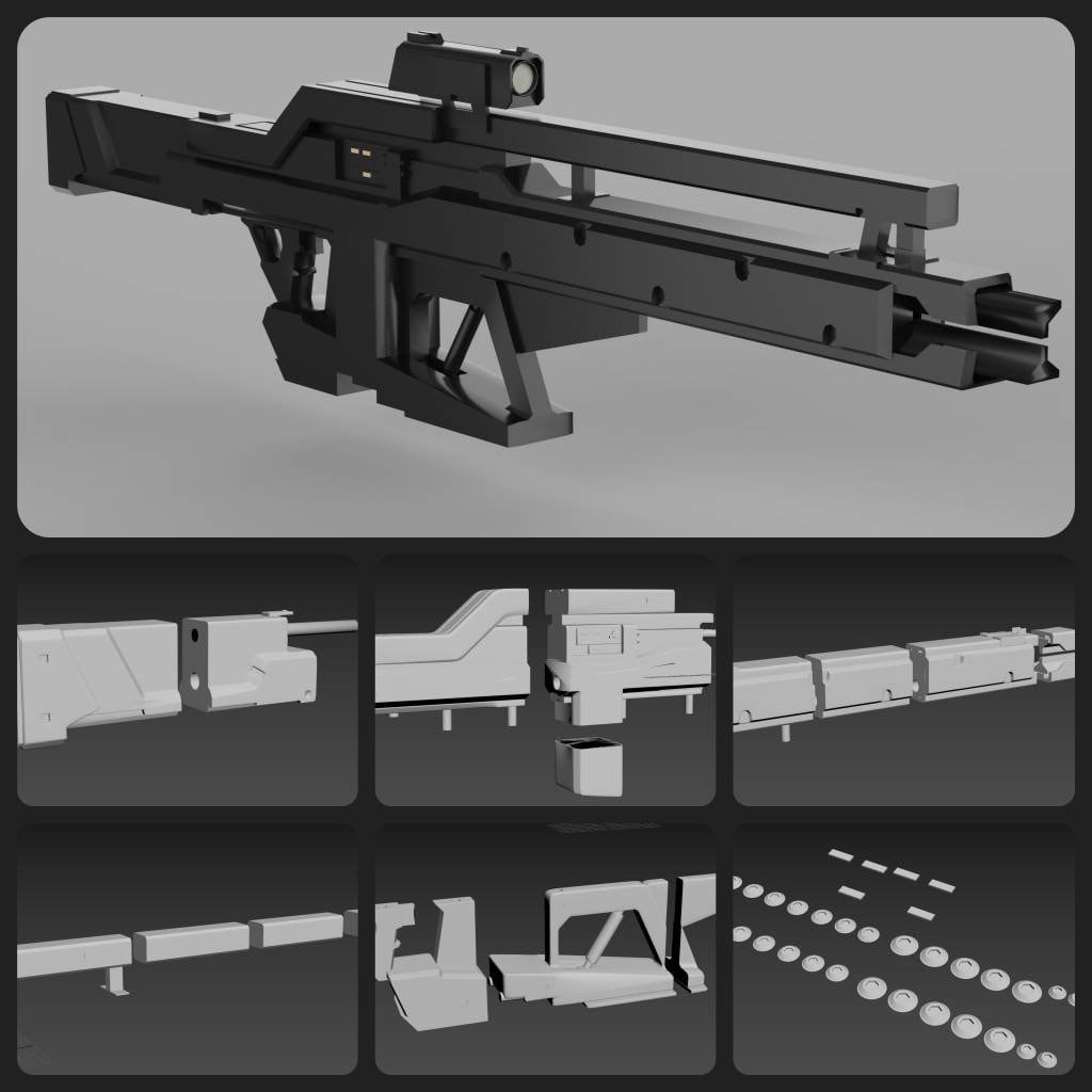 Railgun From Metal Gear Solid 3D STL DIGITAL File ONLY - Etsy Israel