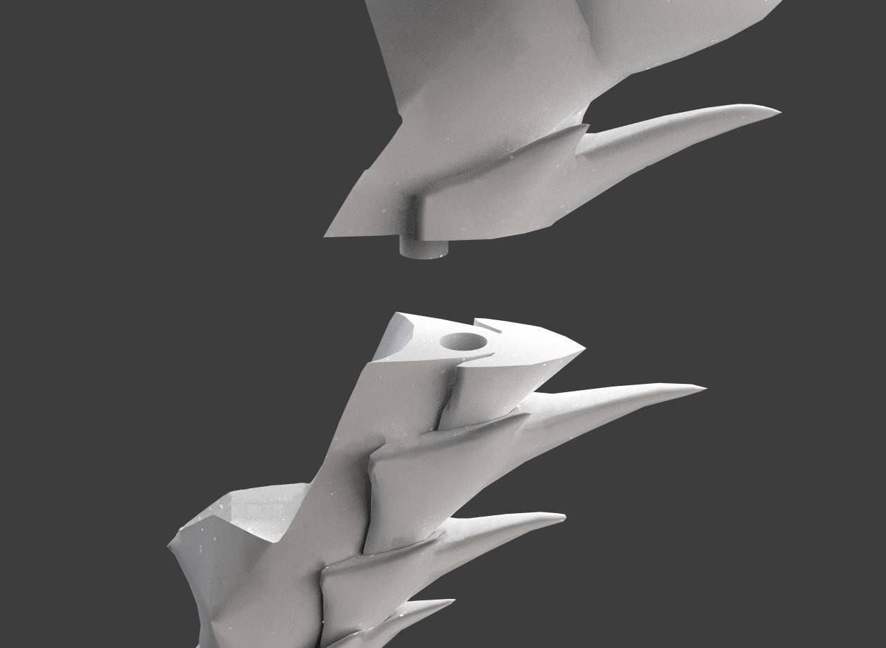 Dislyte Ophelia Thanatos Scythe Prop Cosplay 3D STL DIGITAL - Etsy UK