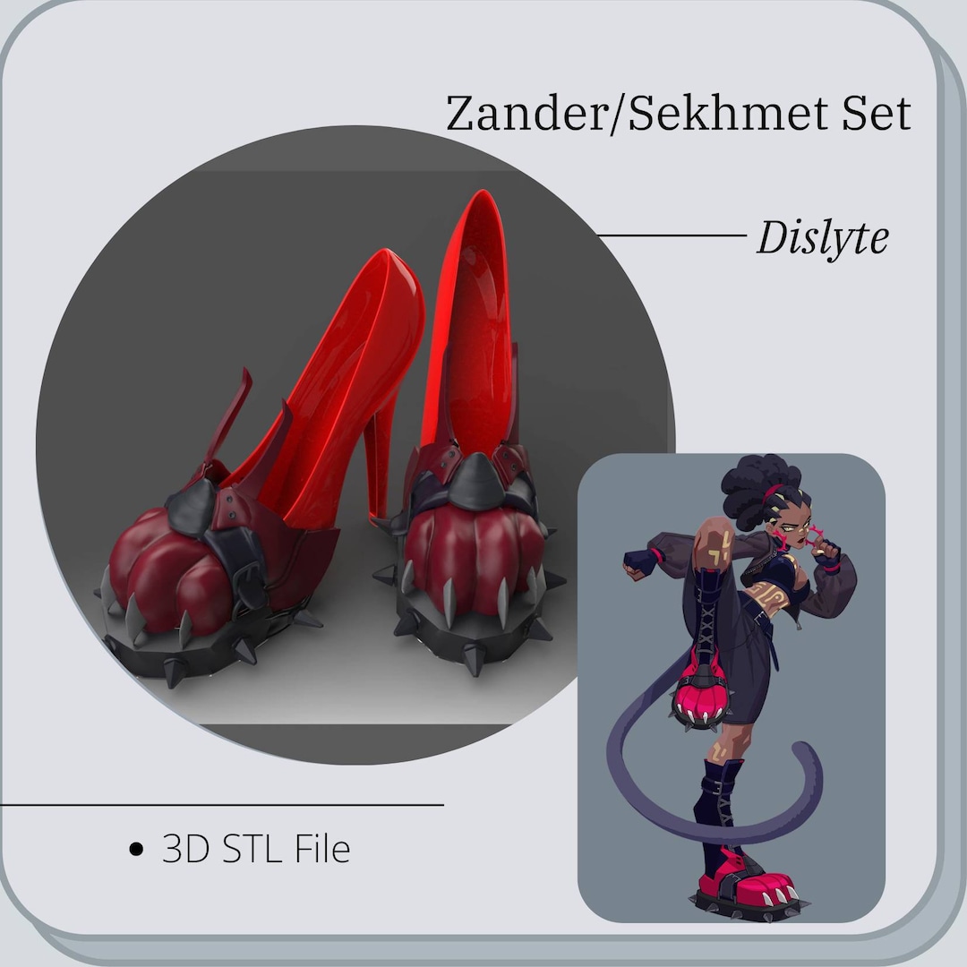 Sekhmet Zelmer From Dislyte Accessories Set 3D STL DIGITAL File ONLY ...