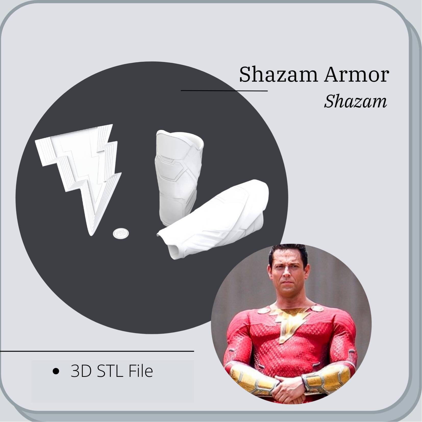 Shazam 2 Armor Set 3D STL DIGITAL File ONLY - Etsy