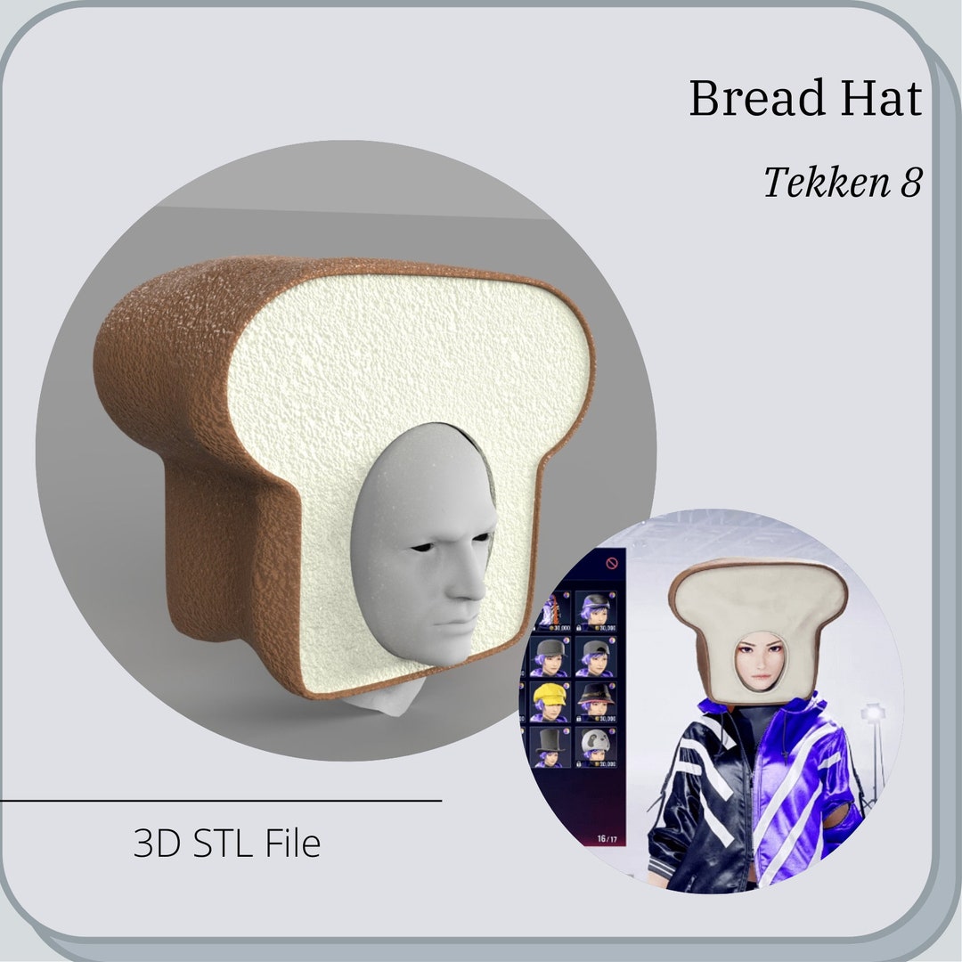 Bread Hat From Tekken 8 3D STL DIGITAL File ONLY - Etsy Denmark