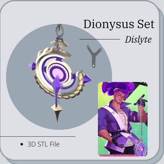 Stewart Dionysus From Dislyte Weapon Set 3D STL DIGITAL File - Etsy