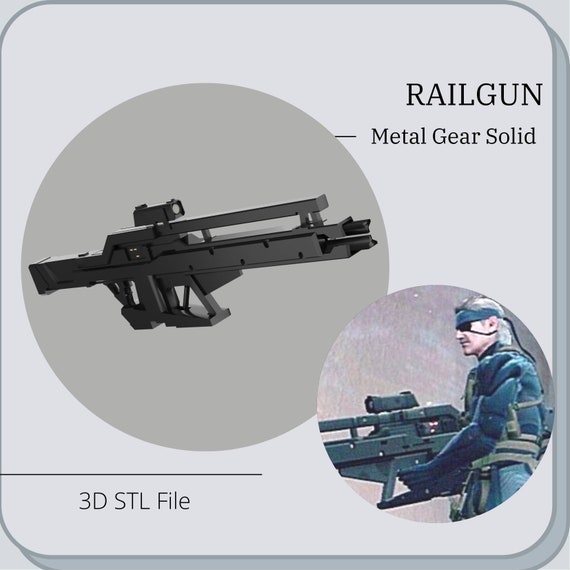 Railgun From Metal Gear Solid 3D STL DIGITAL File ONLY - Etsy Australia