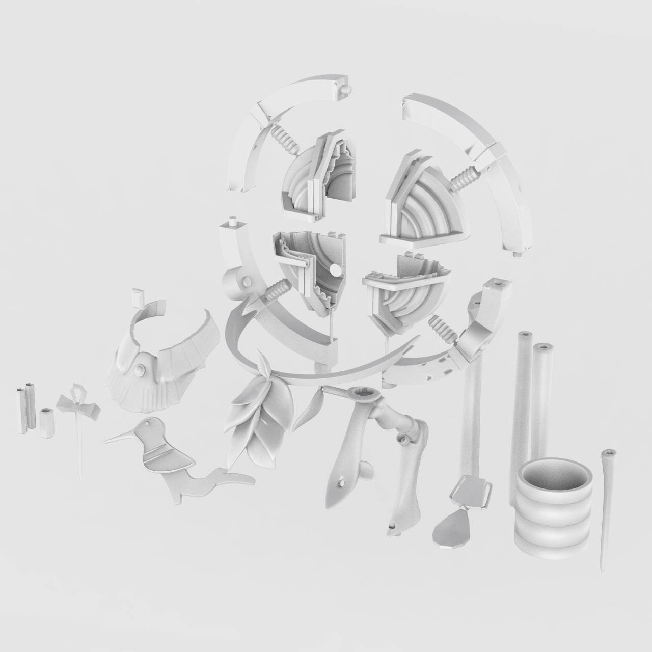 Ahmed Geb From Dislyte Mic or Accessories Set 3D STL DIGITAL File ONLY ...