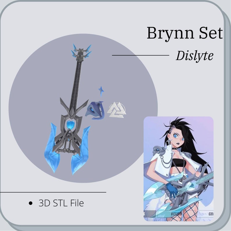 Brynn Valkyrie Weapon and Accessories From Dislyte Accessories Set 3D ...