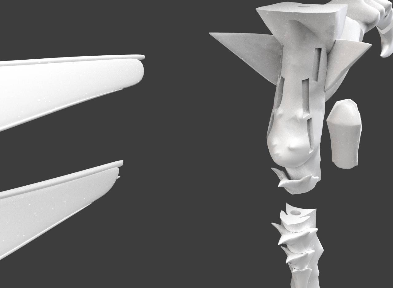 Dislyte Ophelia Thanatos Scythe Prop Cosplay 3D STL DIGITAL - Etsy Ireland