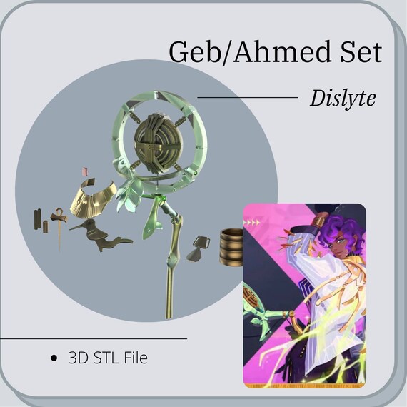 Ahmed Geb From Dislyte Mic or Accessories Set 3D STL DIGITAL - Etsy ...