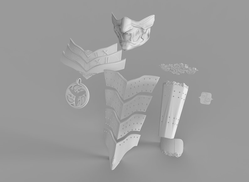 Reina Tekken 8 Costume Armor Set 3D STL DIGITAL File ONLY - Etsy