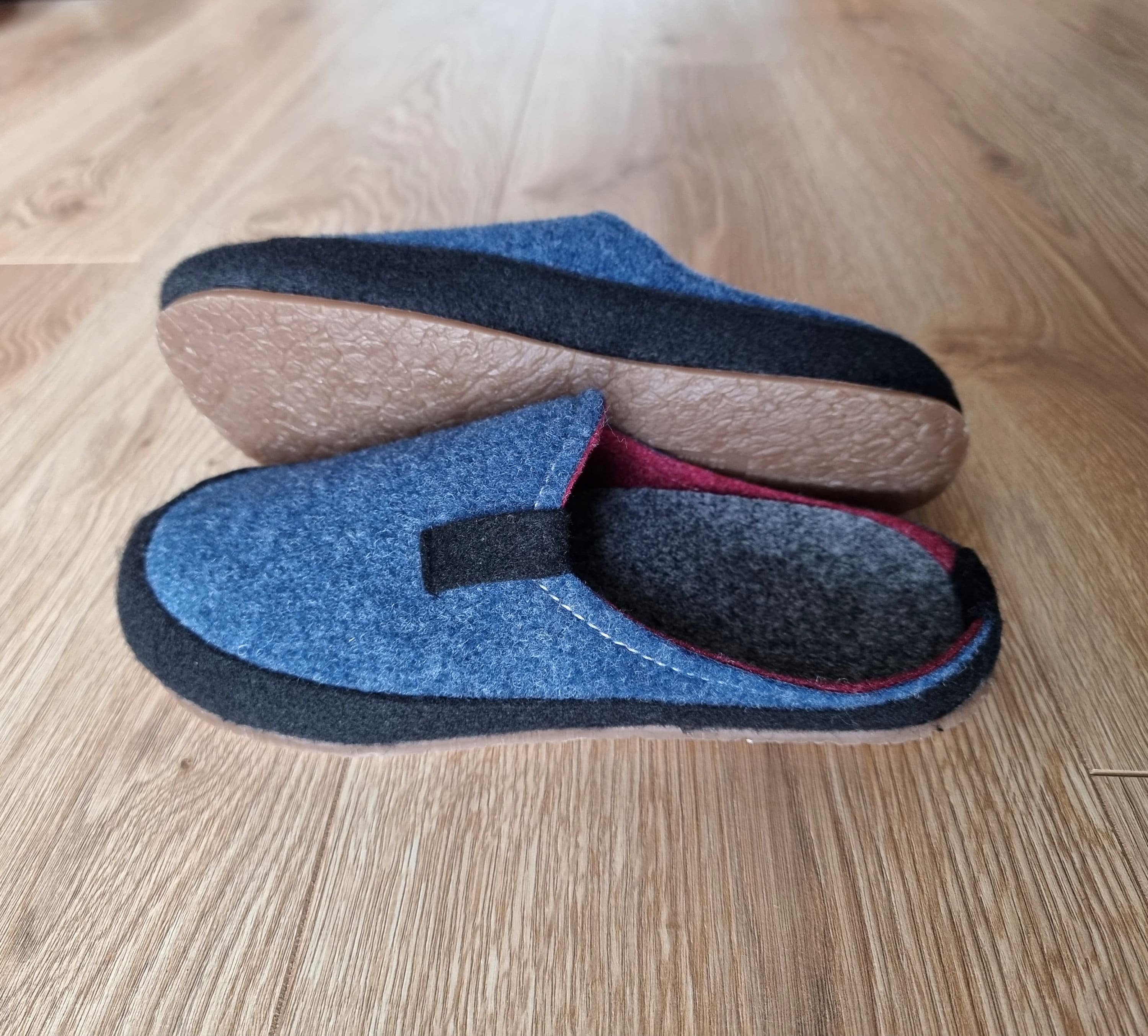 Ladies Handmade Slippers Felt Slip-on Women's Slippers - Etsy
