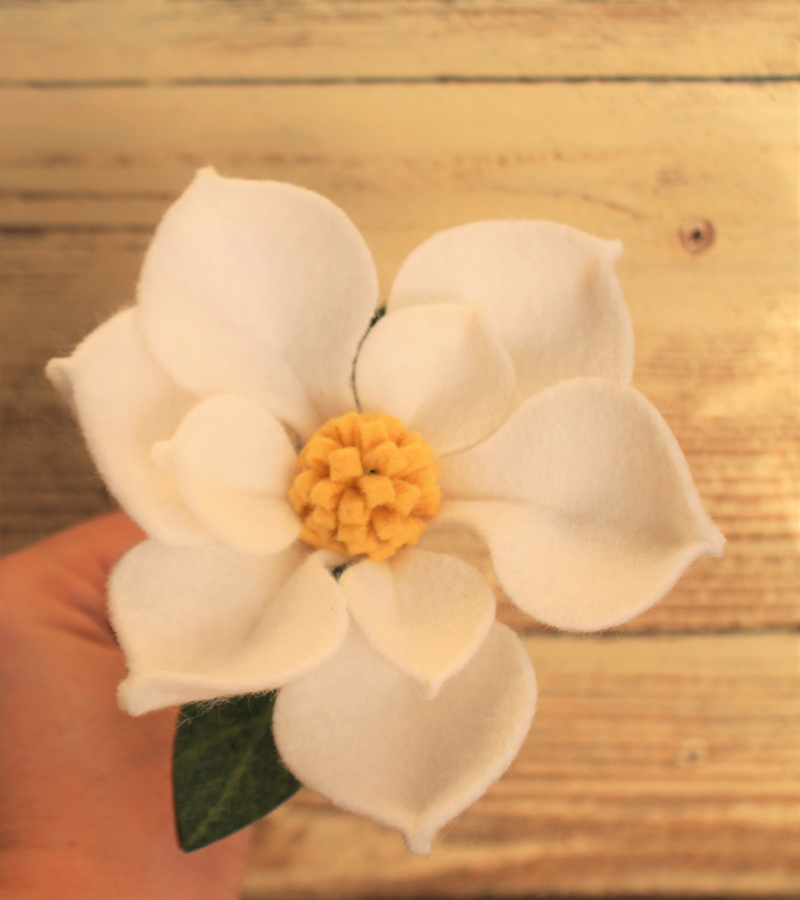 Magnolia Flower Felt Magnolia Bud Vase Flower Southern - Etsy