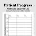 Nurse Patient Progress Sheet | Printable | PDF | Letter & A4 - Etsy