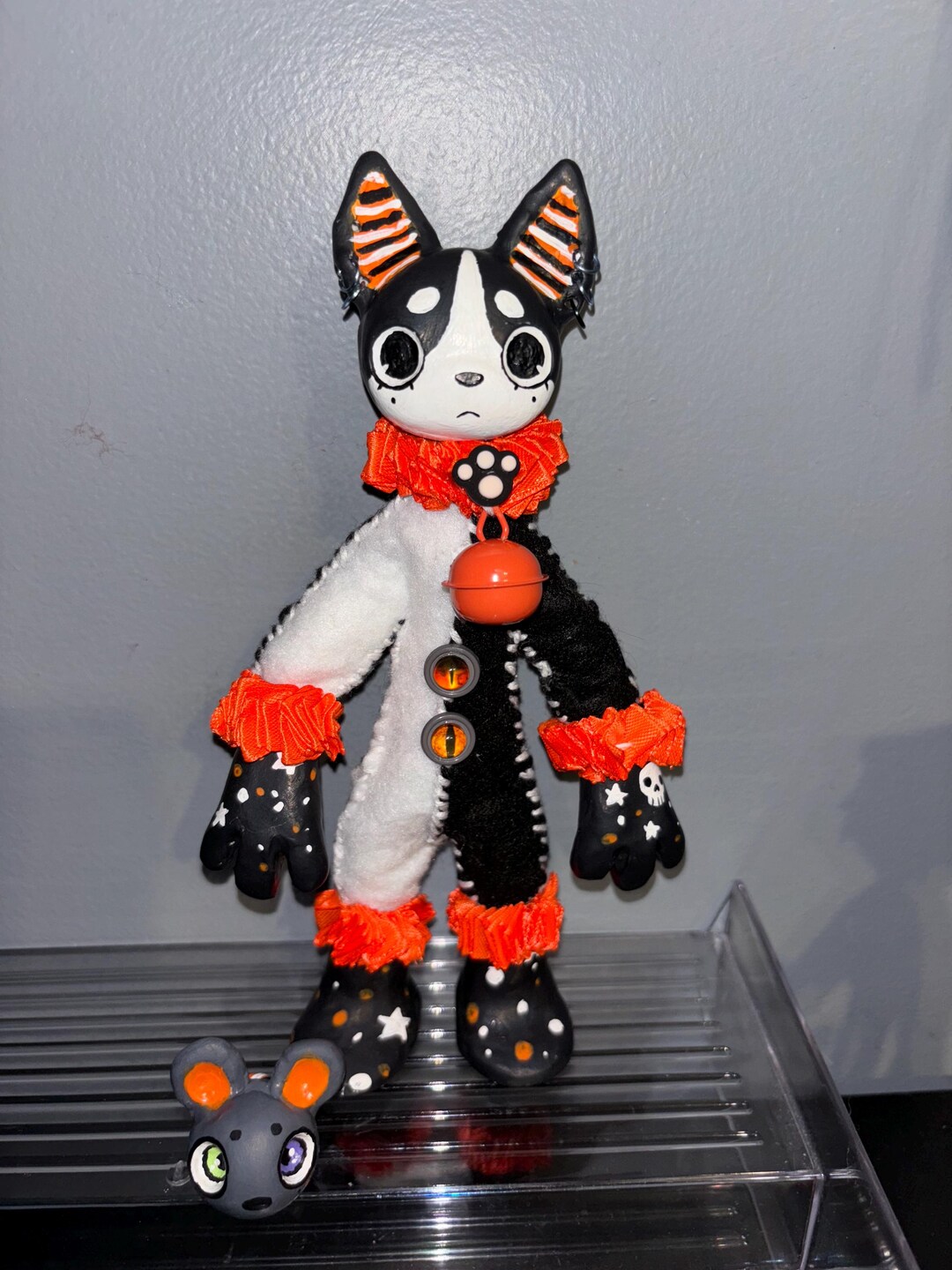 Halloween Cat Pierrot With Mouse Pet -from 2024, Discounted - Etsy