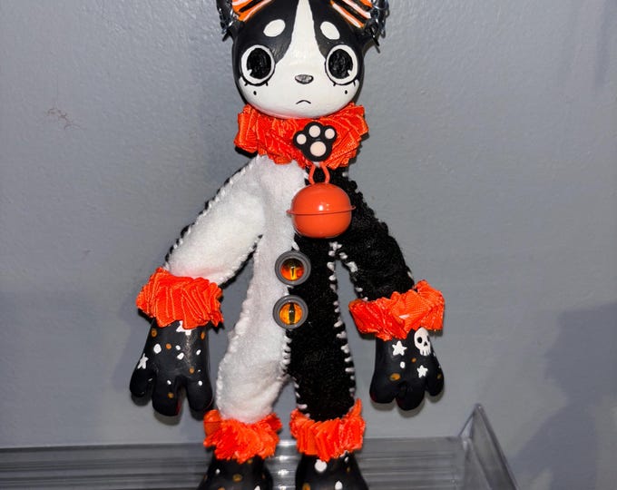 Halloween Cat Pierrot With Mouse Pet -from 2024, Discounted - Etsy