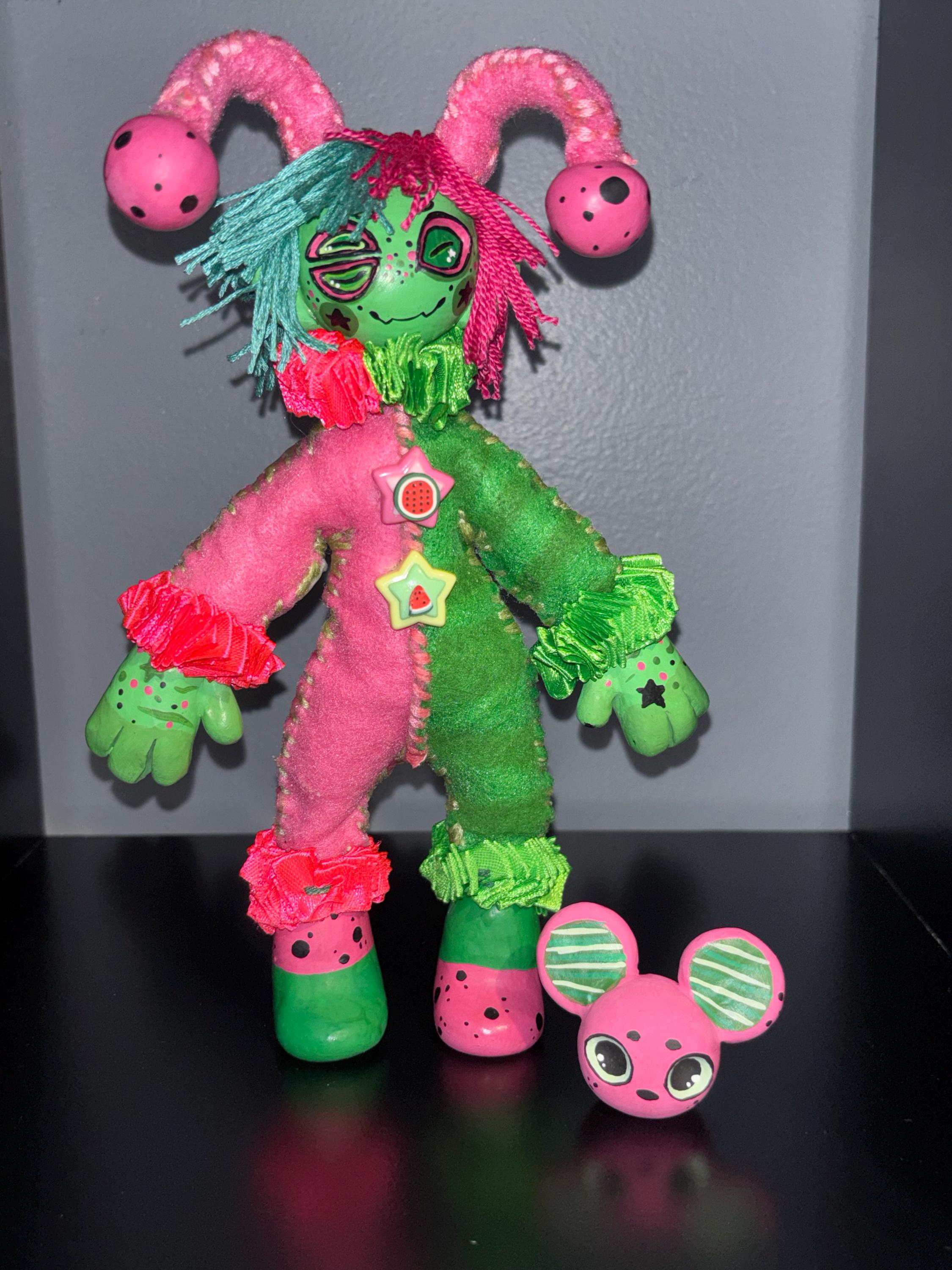 Sour Watermelon Alien Jester With Watermelon Rat Pet ...