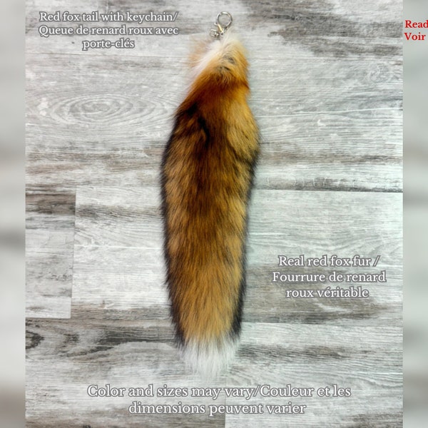 Red Fox Tail - Etsy