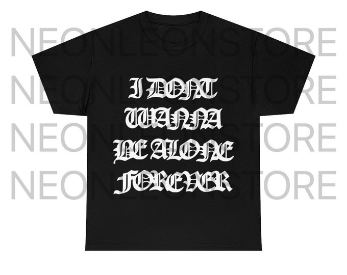 Destroy Lonely No Stylist Cotton Tee Shirt - Etsy