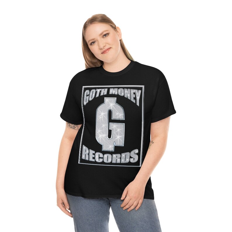 Goth Money Records Bling Heavy Cotton Tee Shirt - Etsy