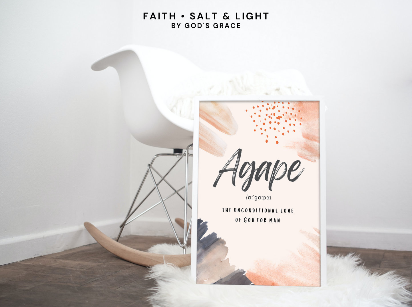 Agape Love of God Bible Verse Christian Wall Art Printable Bible Verses ...