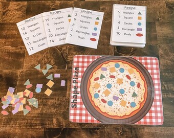 Shape Pizza Printable Activity, Shape Learning Game, Printable Shape ...