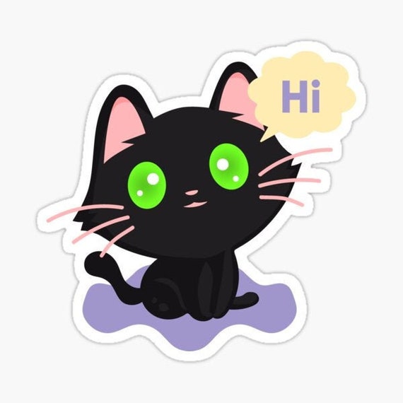 Hi Lindo Gatito Pegatina 5 Pack | Etsy