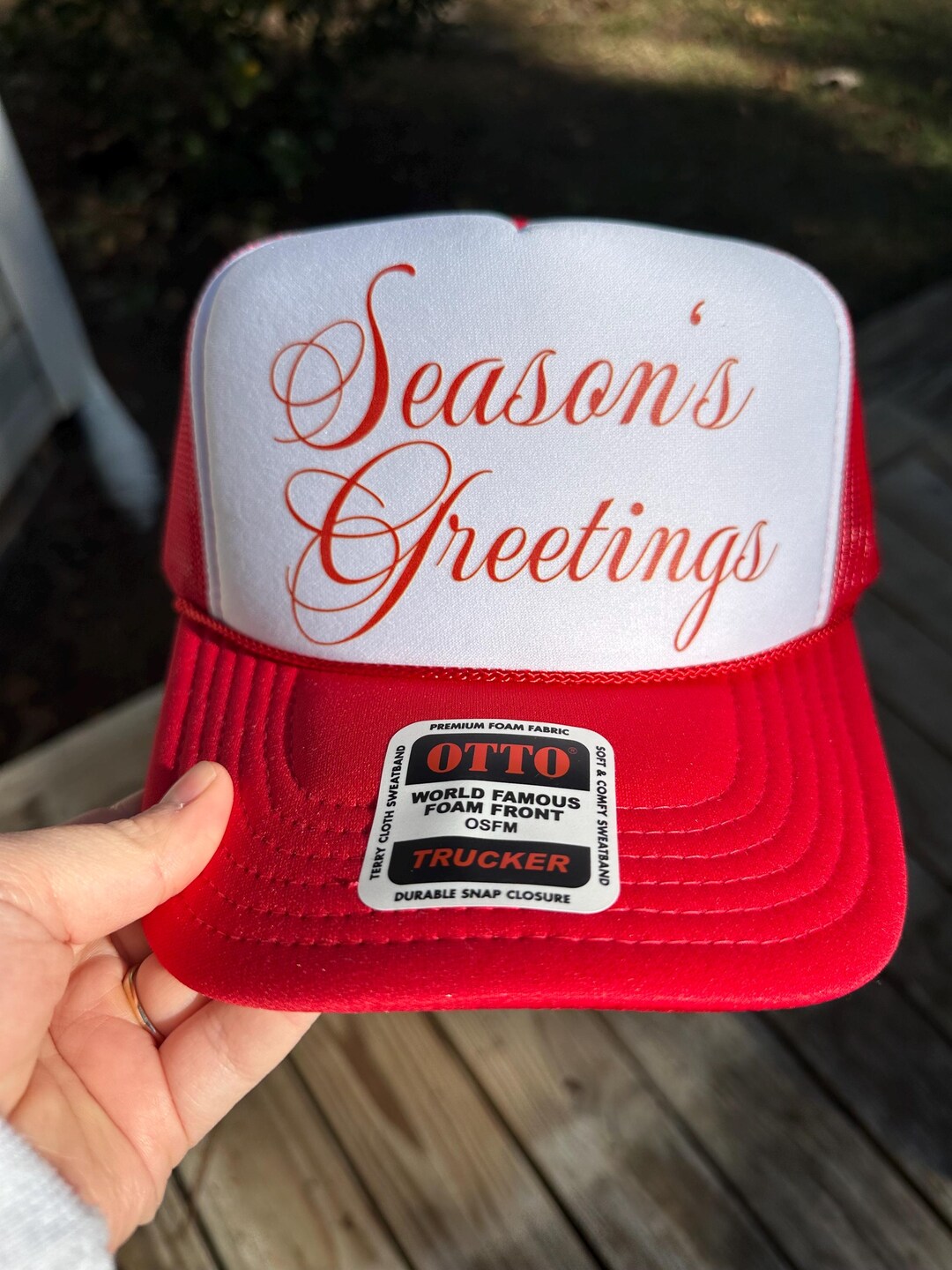Put It on Santa's Tab Trucker Hat - Etsy