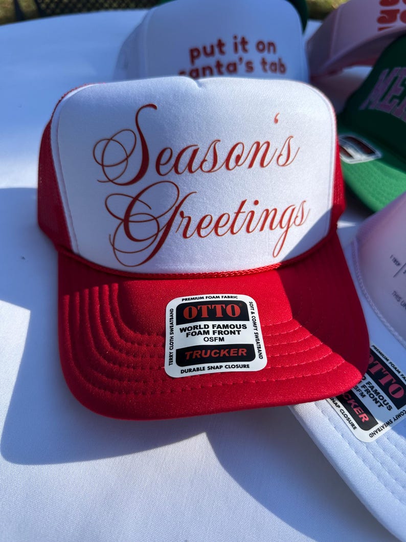 Put It on Santa's Tab Trucker Hat - Etsy