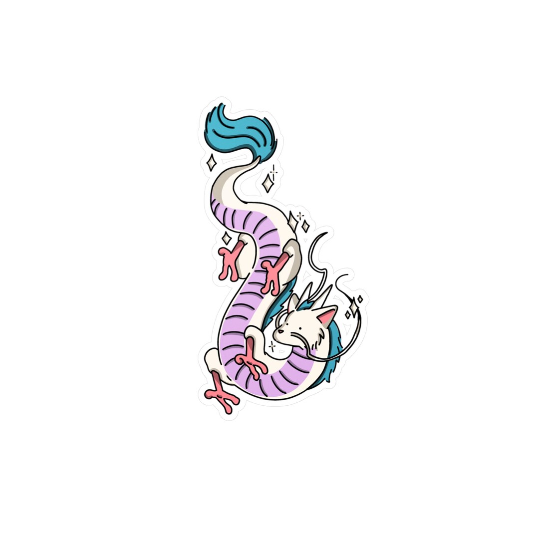 Haku Dragon Vinyl Sticker - Etsy