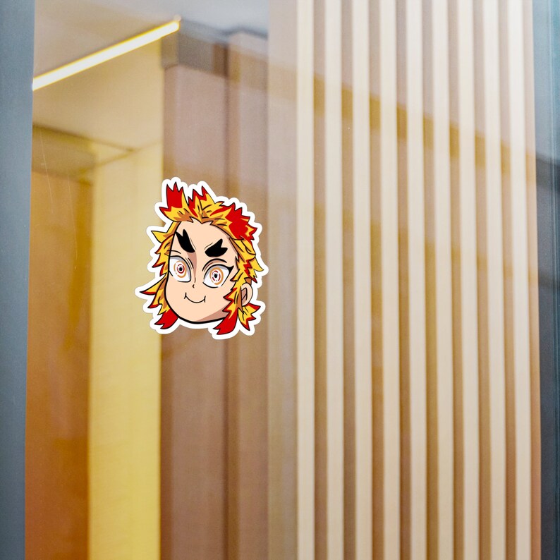 Rengoku Vinyl Sticker - Etsy