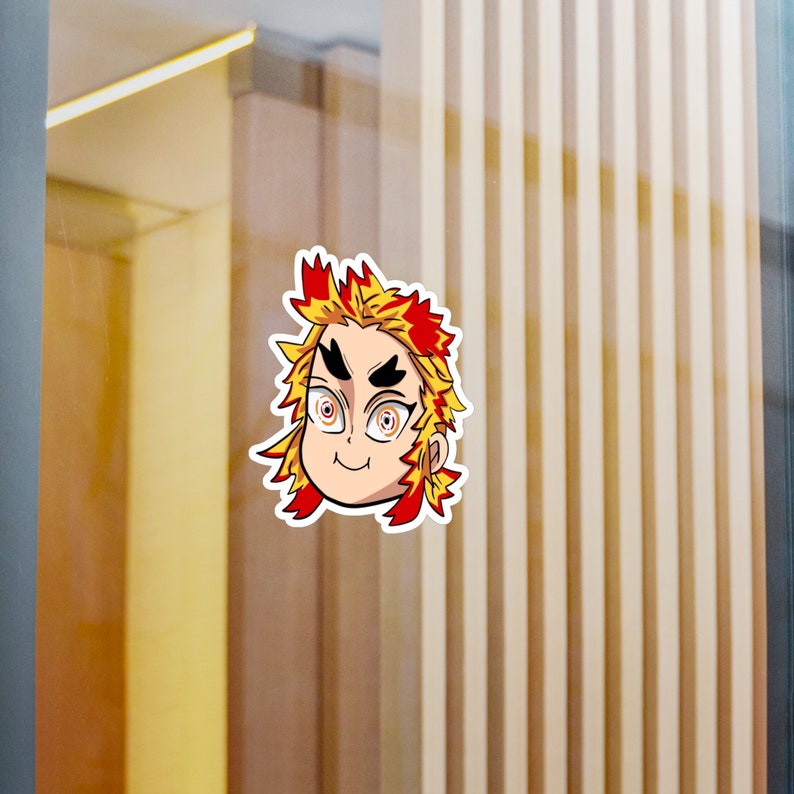 Rengoku Vinyl Sticker - Etsy