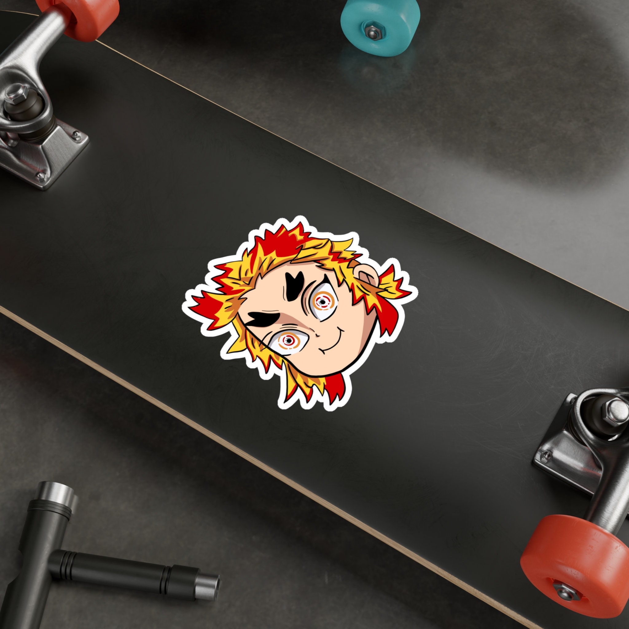 Rengoku Vinyl Sticker - Etsy
